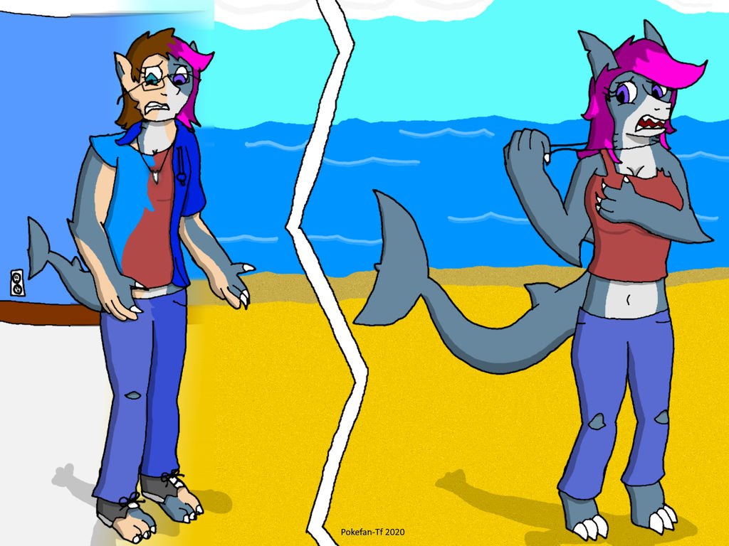 Anthro Shark TF TG By Pokefan Tf On DeviantArt anthro-shark-tf-tg-by-pokefan-tf-on-deviantart