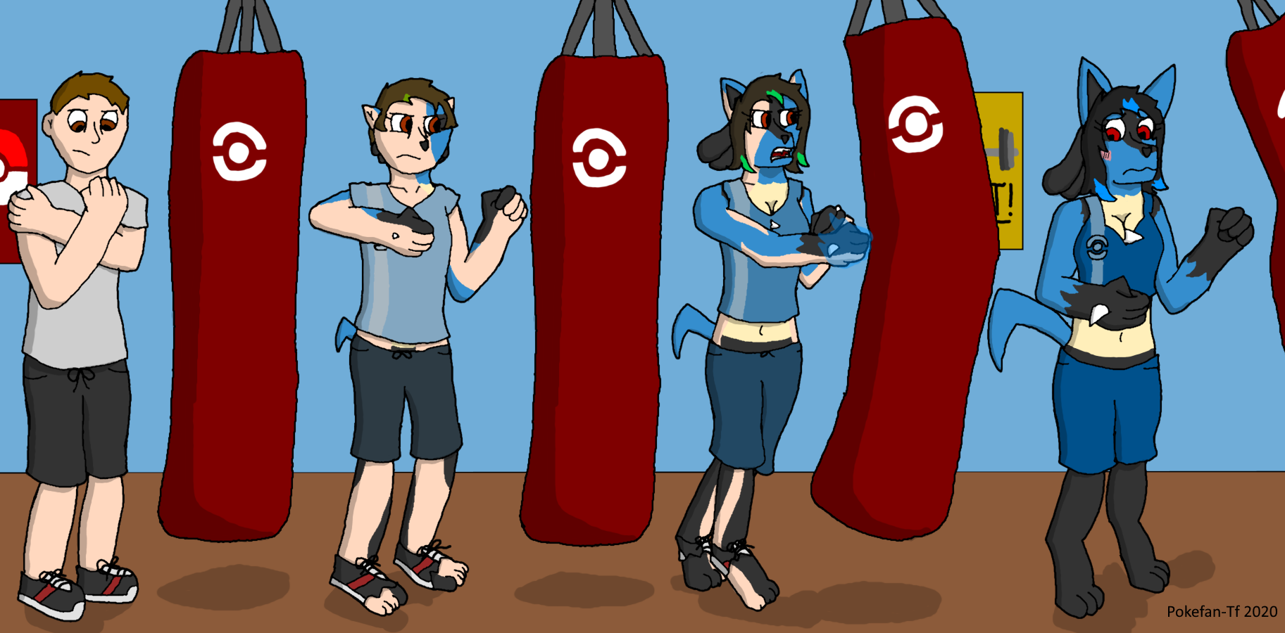 Anthro Lucario Tftg By Pokefan Tf On Deviantart