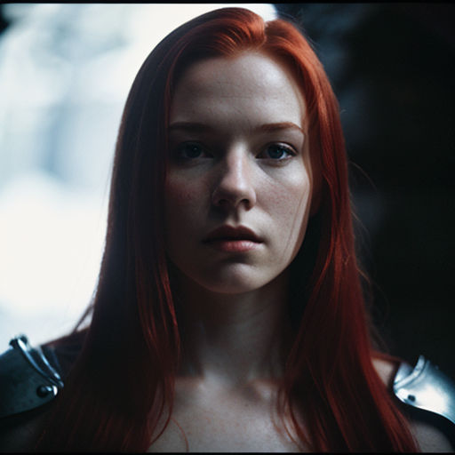 Redhead Ai Girl Warrior By Alfirinedhel On Deviantart