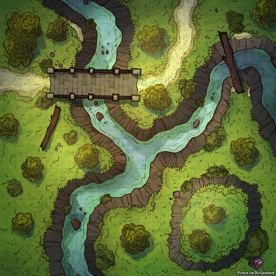 River Crossing Battle Map by DiceGrimorium on DeviantArt River Crossing Battle Map by DiceGrimorium on DeviantArt