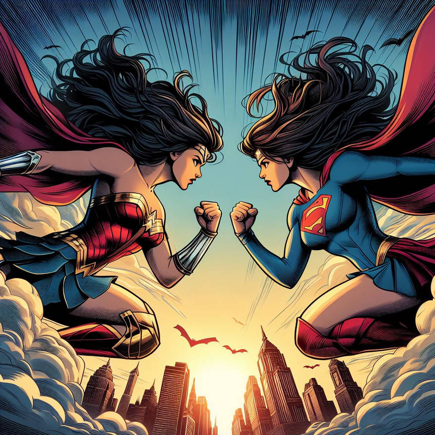 Wonder Woman Vs Supergirl By Aeazine On Deviantart