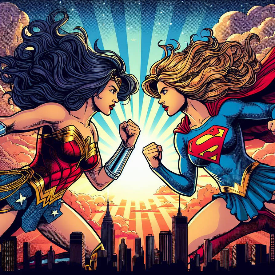 Wonder Woman Vs Supergirl By Aeazine On Deviantart