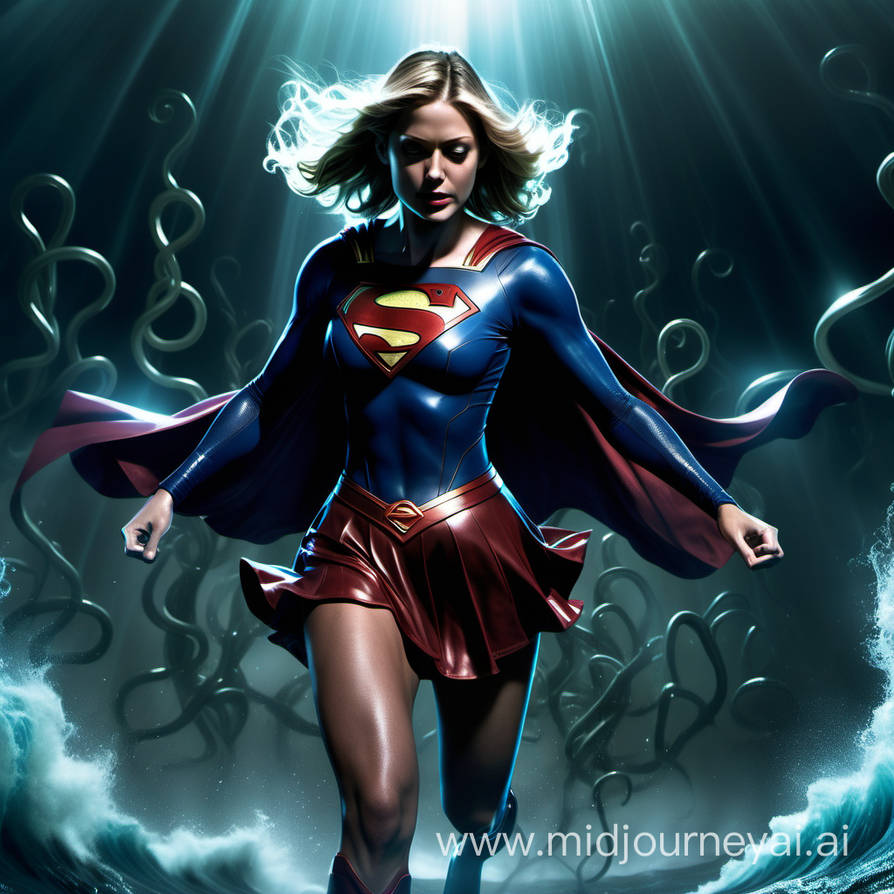 Supergirl Tentacle Peril By Aeazine On Deviantart