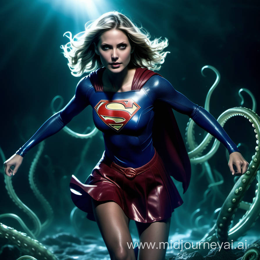 Supergirl Tentacle Peril By Aeazine On Deviantart