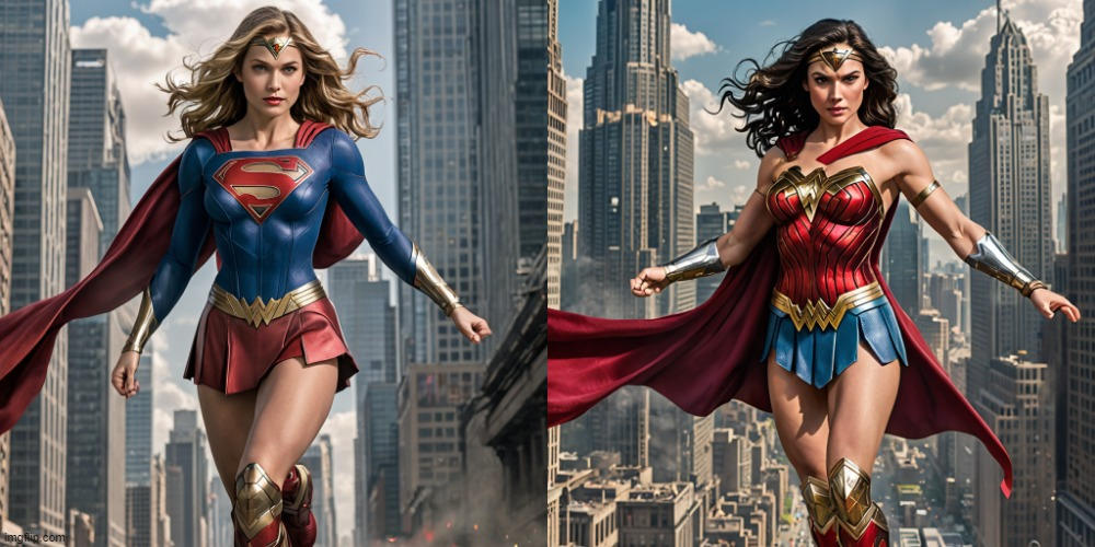 Supergirl Vs Wonder Woman By Aeazine On Deviantart