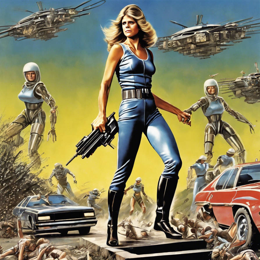 Jaime Sommers The Bionic Woman Vs Fembots By Aeazine On Deviantart