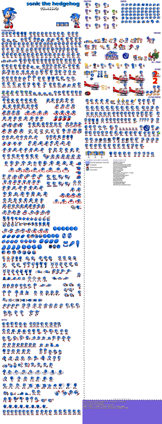 Modgen Classic Sonic MEGA sprite sheet by sieisiew on DeviantArt Modgen Classic Sonic MEGA sprite sheet by sieisiew on DeviantArt