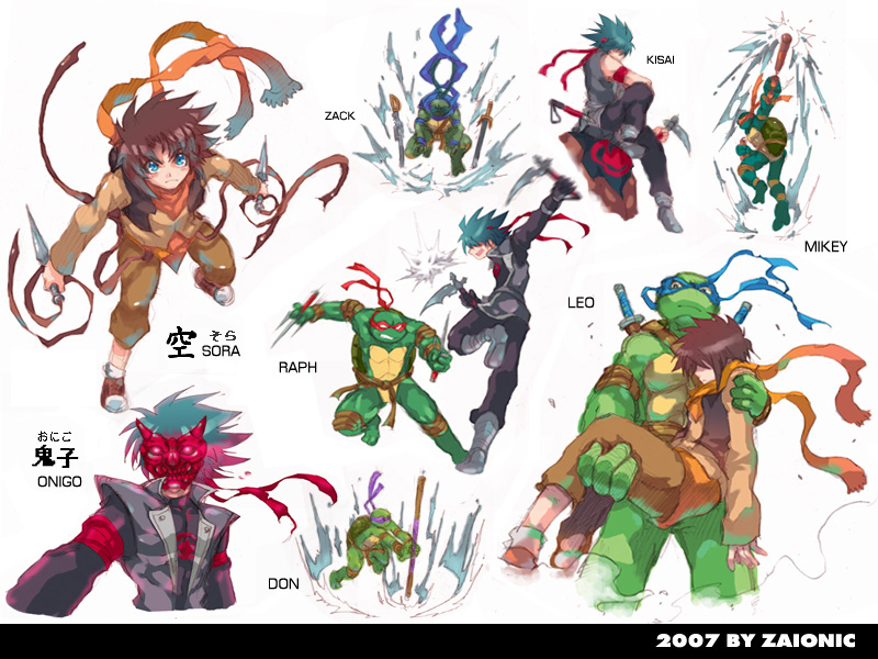 TMNT Doujinshi Characters by zaionic on DeviantArt