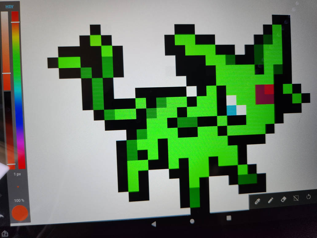 Shiny Espeon Pixel Art By Blueartfox On Deviantart