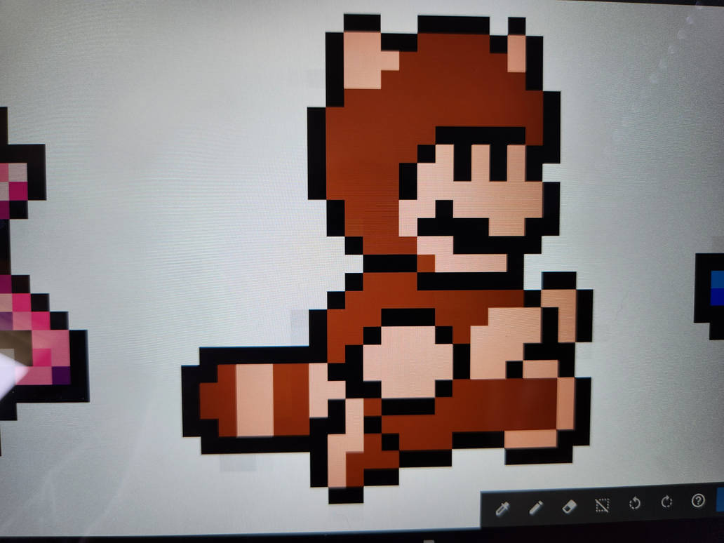 Tanooki Mario Pixel Art By Blueartfox On Deviantart