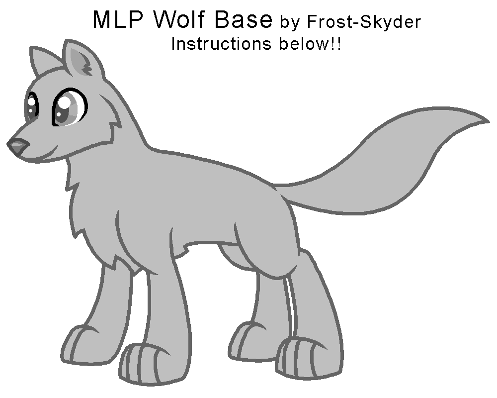 Mlp Wolf Base Free By Frost Skyder On Deviantart