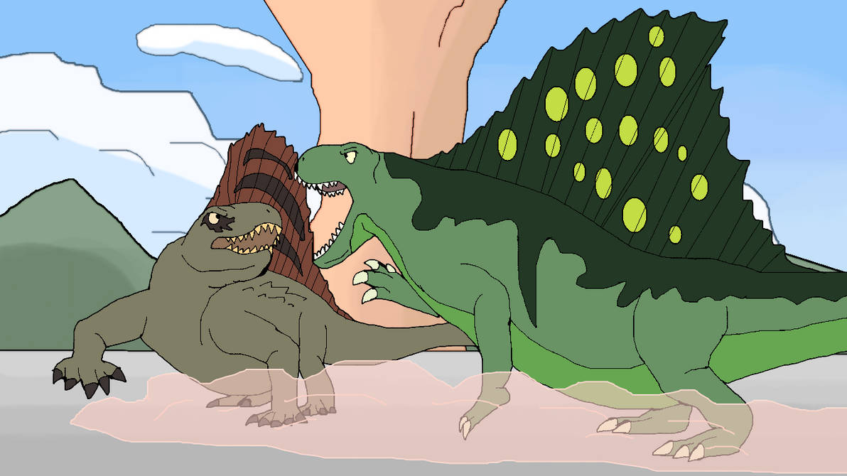 Dimetrodon Fight Jw Horrid Henry Style By Francoraptor2018 On Deviantart