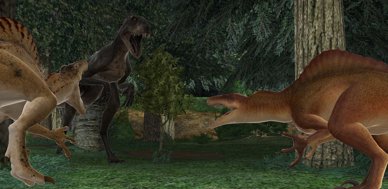 Mmd Jw Spinoraptors Vs Scorpios Rex By Francoraptor2018 On Deviantart