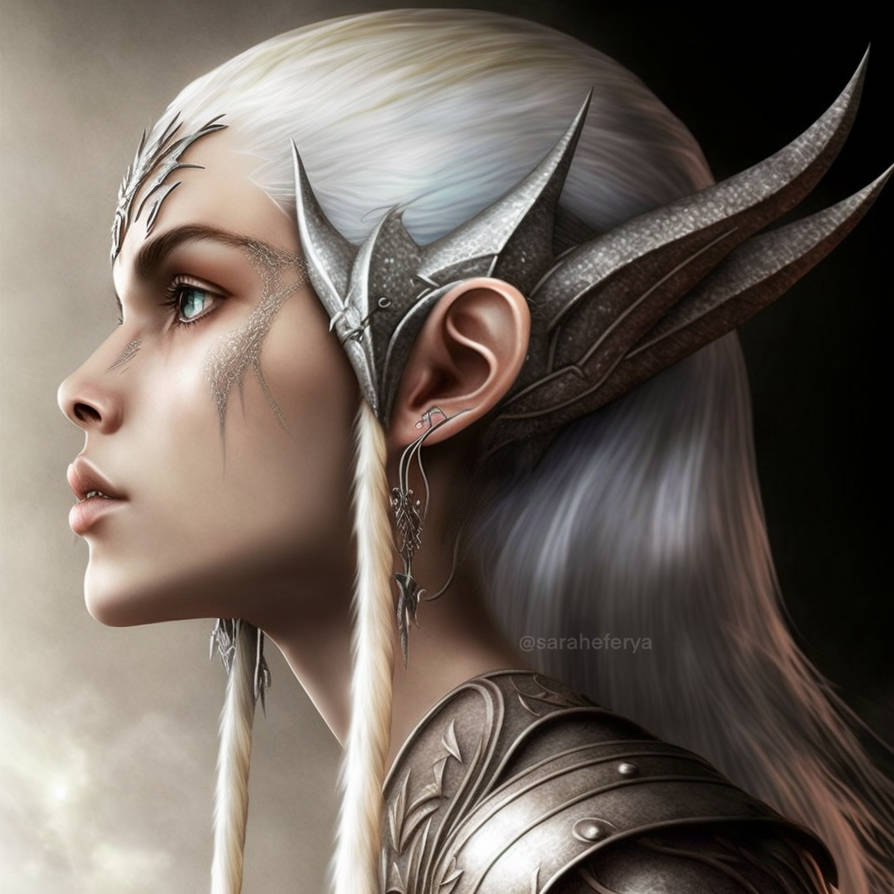 Elf Female Anime From The Side By Saraheferya On Deviantart