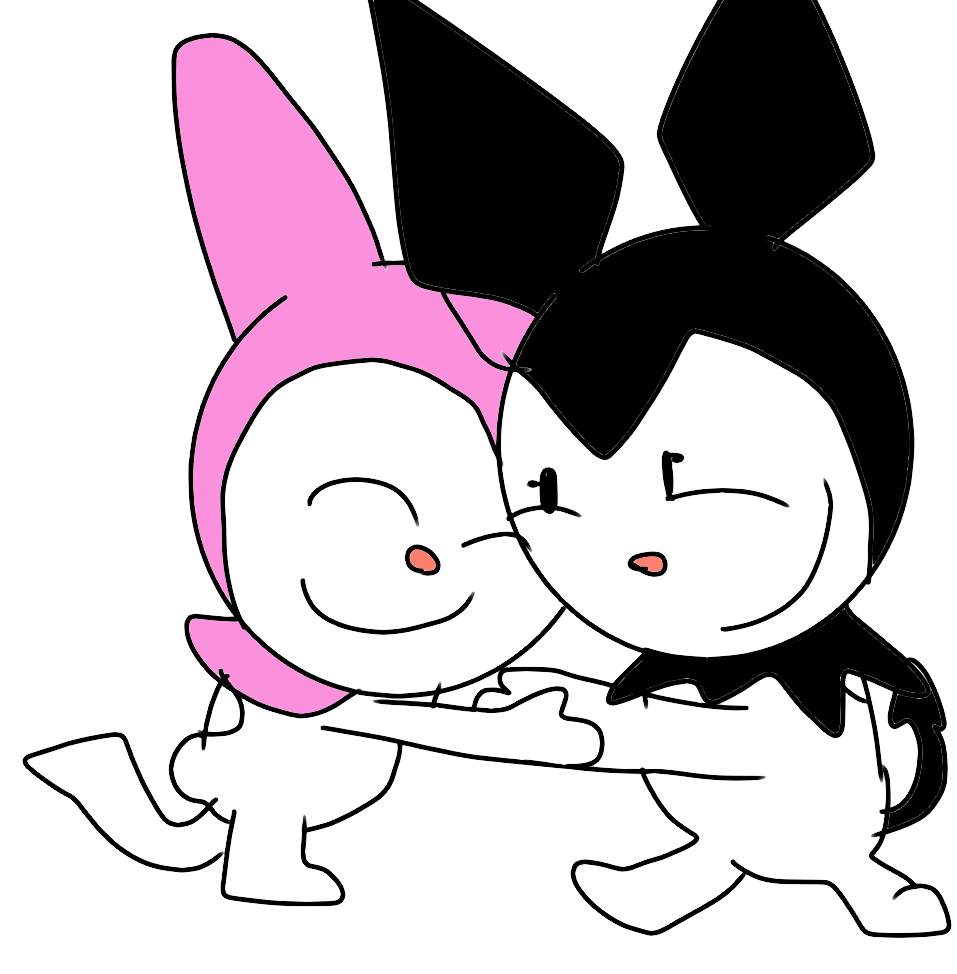 Kuromi Hug My Melody By 450 670 3796 On Deviantart