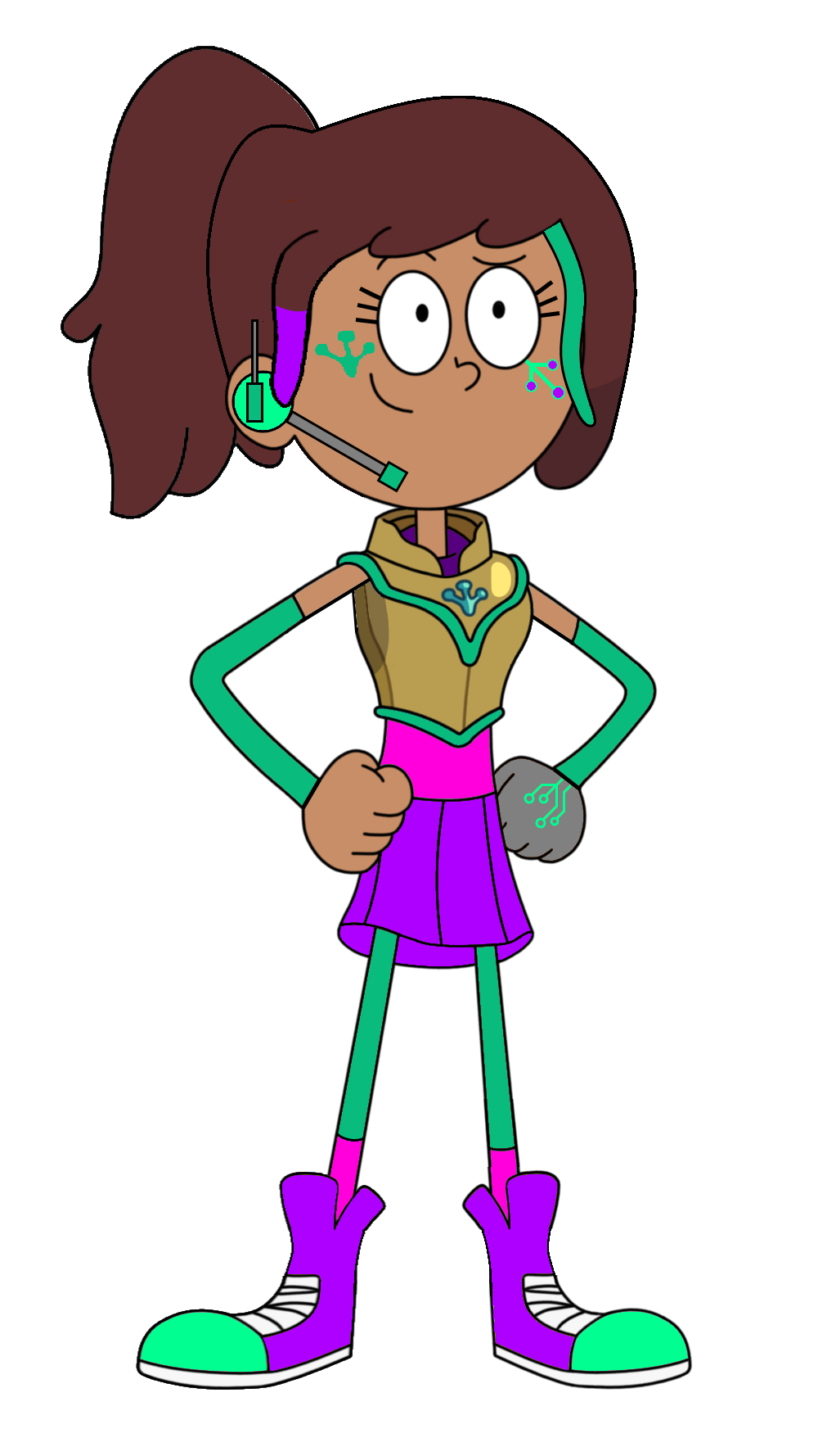 Amphibia Cyperpunk Anne Boonchuy By Markharriert99 On Deviantart
