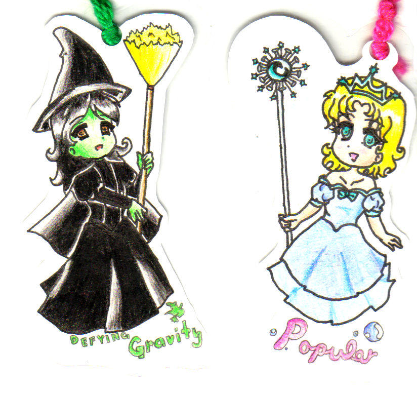 Elphaba And Glinda Bookmarks By Dream Summoner On Deviantart