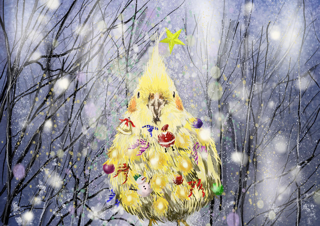 Cockatiel Christmas Tree By Poiyoguaa On Deviantart