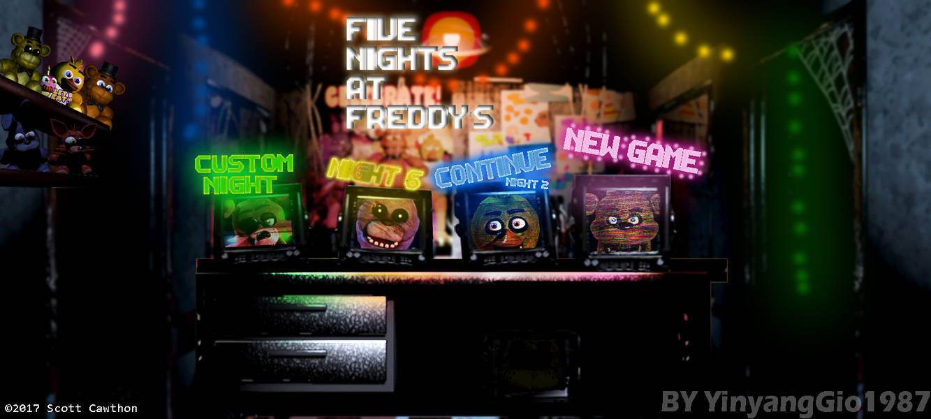 Edits Menu Fnaf 1 My Version By Yinyanggio1987 On Deviantart