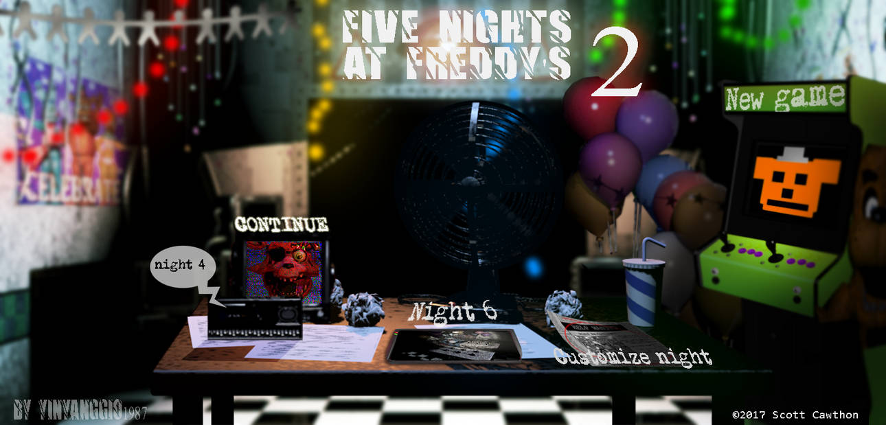 Edits| Menu FNAF 2 My version by YinyangGio1987 on DeviantArt Edits| Menu FNAF 2 My version by YinyangGio1987 on DeviantArt
