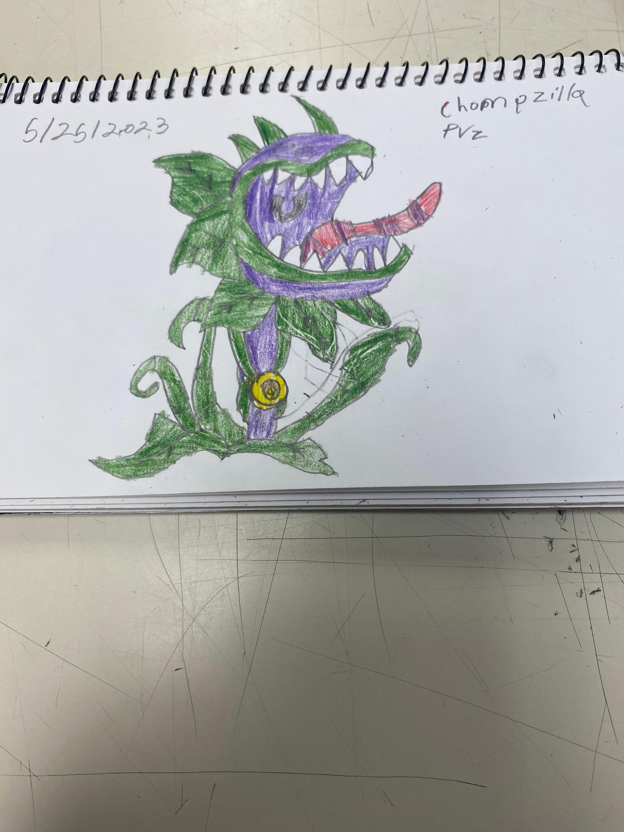 Chompzilla Pvz Sketch By Hypno1fan On Deviantart