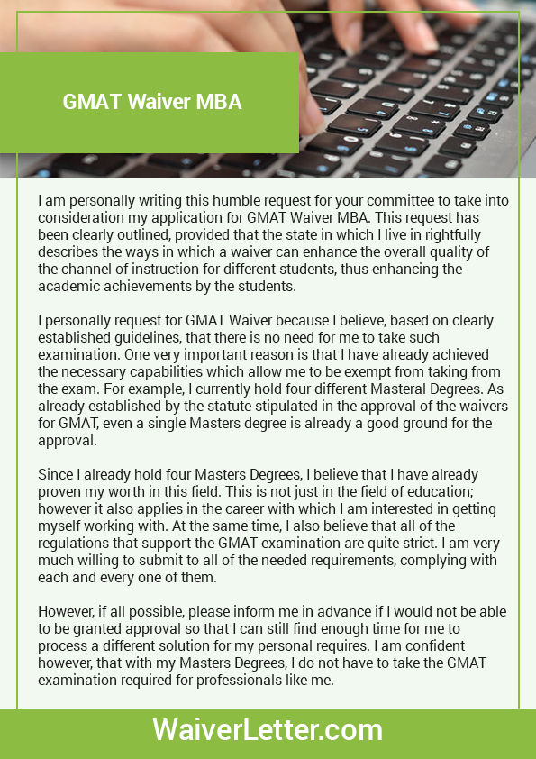 Gmat Waiver Mba Sample By Waiverlettersamples On Deviantart