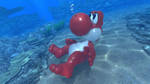 Yoshi underwater by kuby64 on DeviantArt