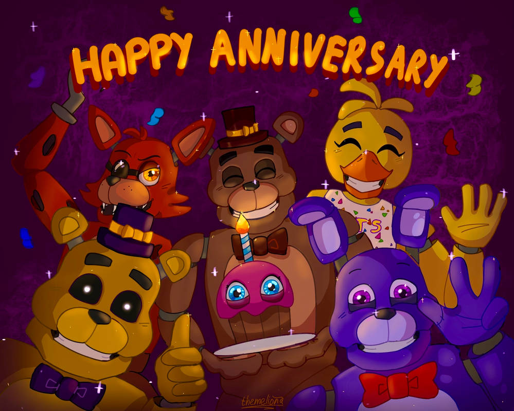 Happy Anniversary Fnaf By Themeliona On Deviantart