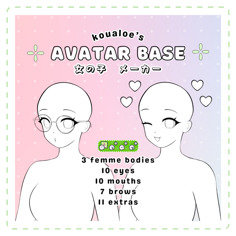 F2u Pngtuber Avatar Femme Base By Koualoe On Deviantart