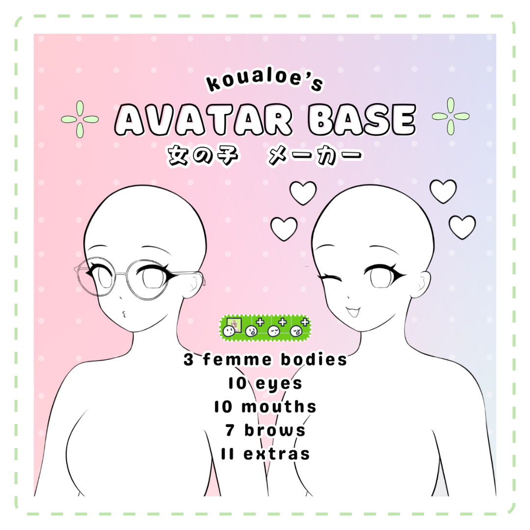 F2u Pngtuber Avatar Femme Base By Koualoe On Deviantart