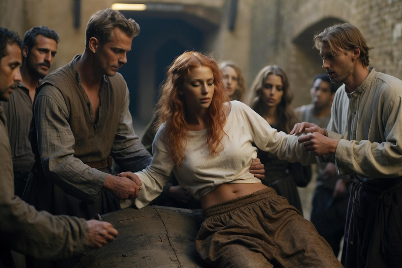 Medieval Woman Get Captured By A Group Of Men By Bellyai On Deviantart