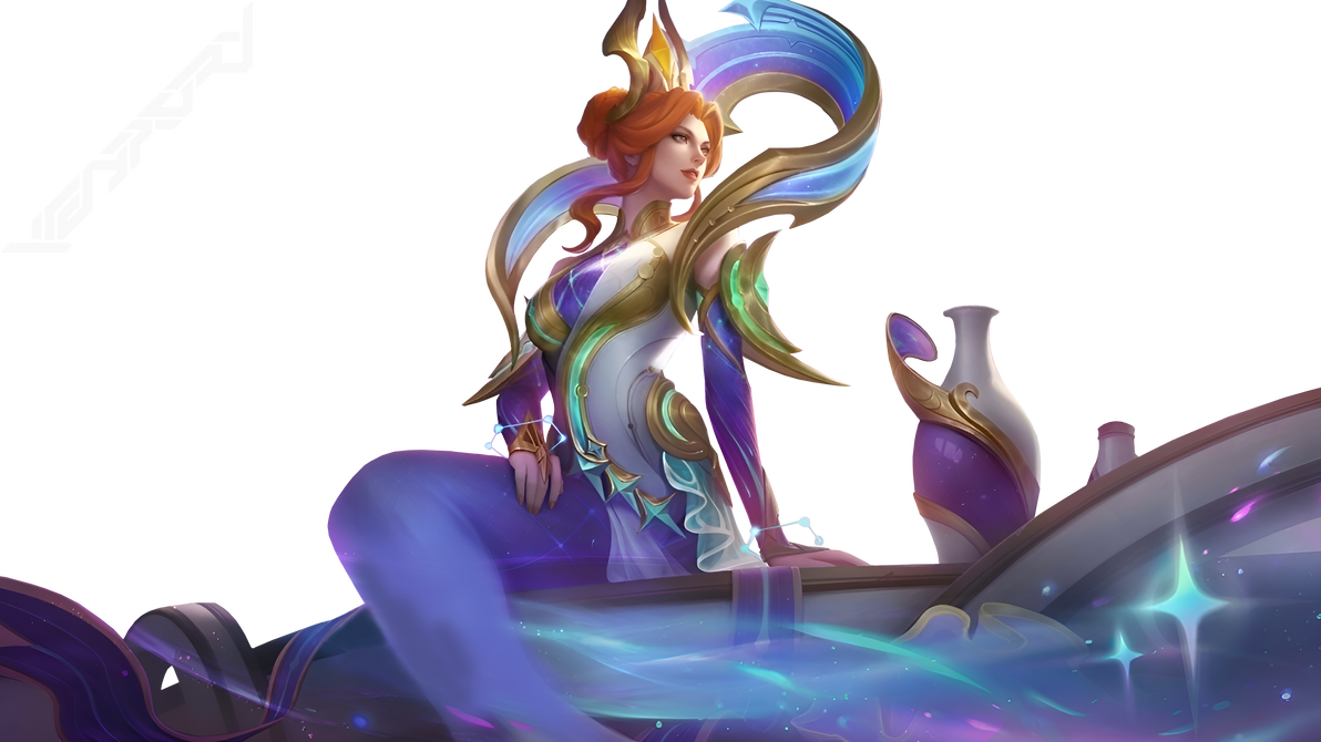 Aurora Aquarius Zodiac Skin Mlbb Png By Yenagry On Deviantart