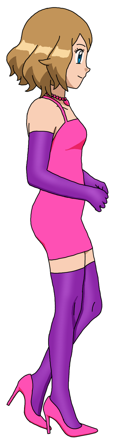 Serena Pink And Purple Contest Outfit Side By Serenashowcase On