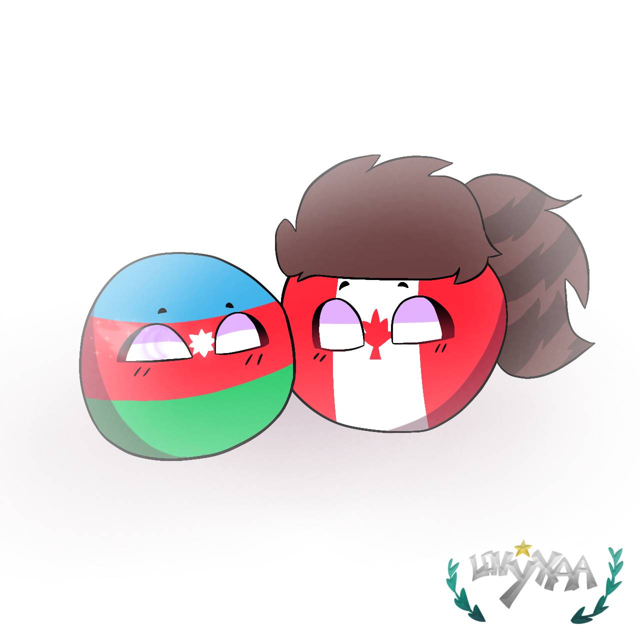Azerbaijan X Canada Countryhumans By Lonyxaa On Deviantart