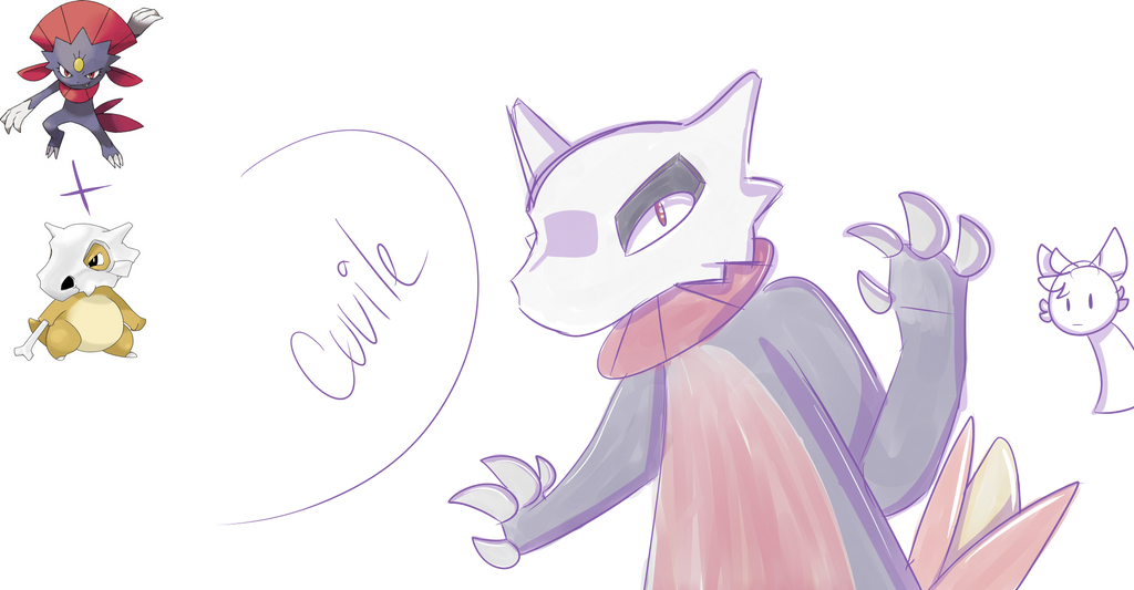 Cuvile Weavile Cubone By Fooxiiel On Deviantart