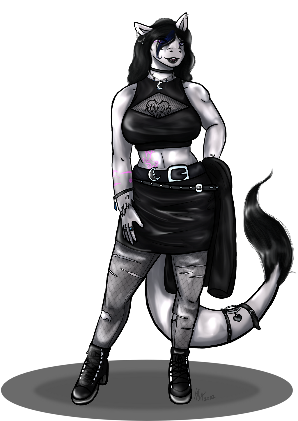 Anthro Goth Bella Ver 1 By Zsnowfilez On Deviantart
