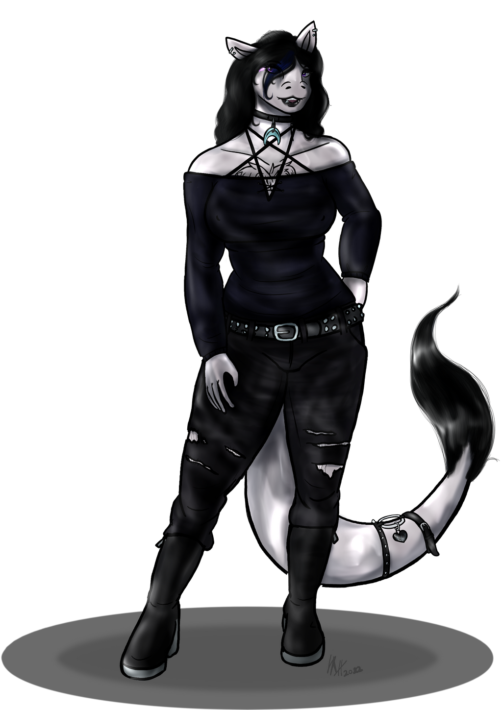 Anthro Goth Bella Ver 2 By Zsnowfilez On Deviantart