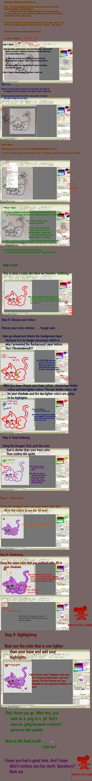 My Sprite Pixelart Tutorial By Michelay On Deviantart