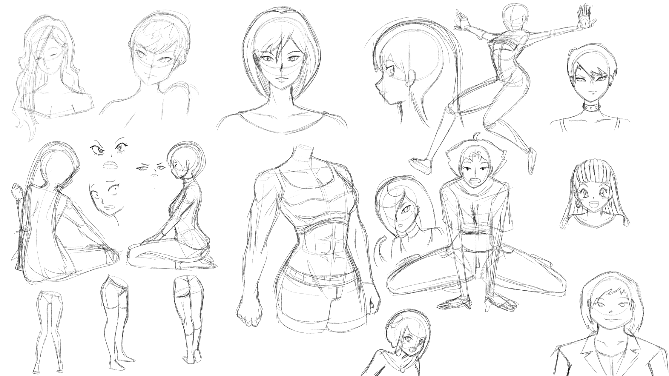Ladies Sketches By Db Palette On Deviantart