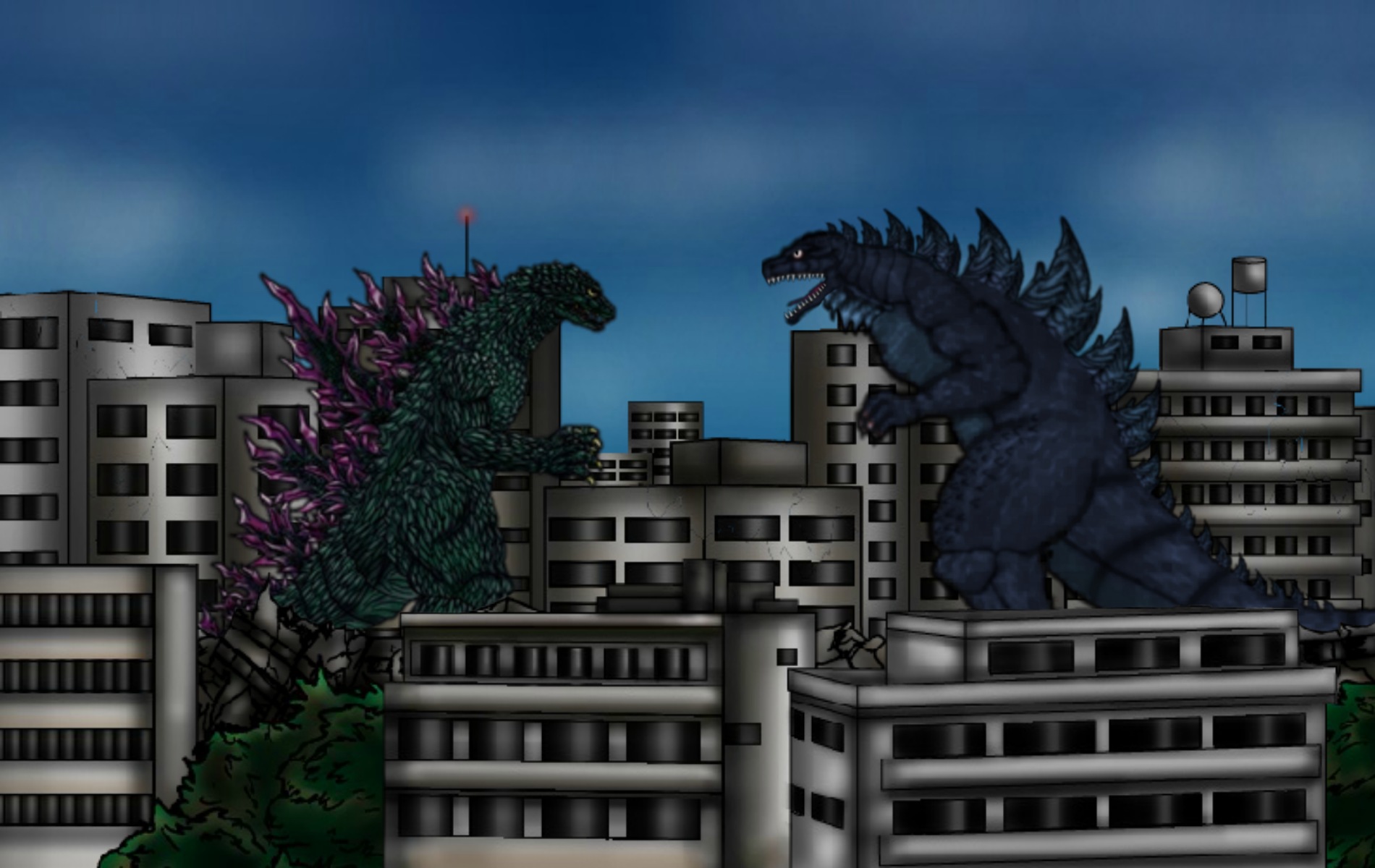 Gdkbr Godzilla 2000 Vs Godzilla 2000 (Concept Art) by ... Gdkbr Godzilla 2000 Vs Godzilla 2000 (Concept Art) by ...