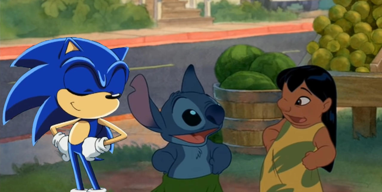 SonicxLilo and Stitch (Teaching Sonic) by KidSonic2001 on DeviantArt SonicxLilo and Stitch (Teaching Sonic) by KidSonic2001 on DeviantArt
