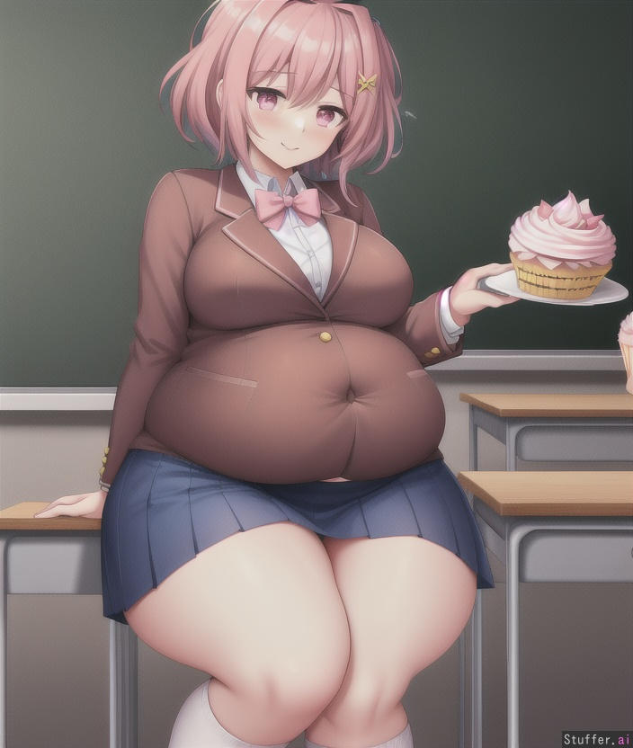 Natsuki Has Been Doing A Lot Of Taste Testing By Thiril47 On Deviantart
