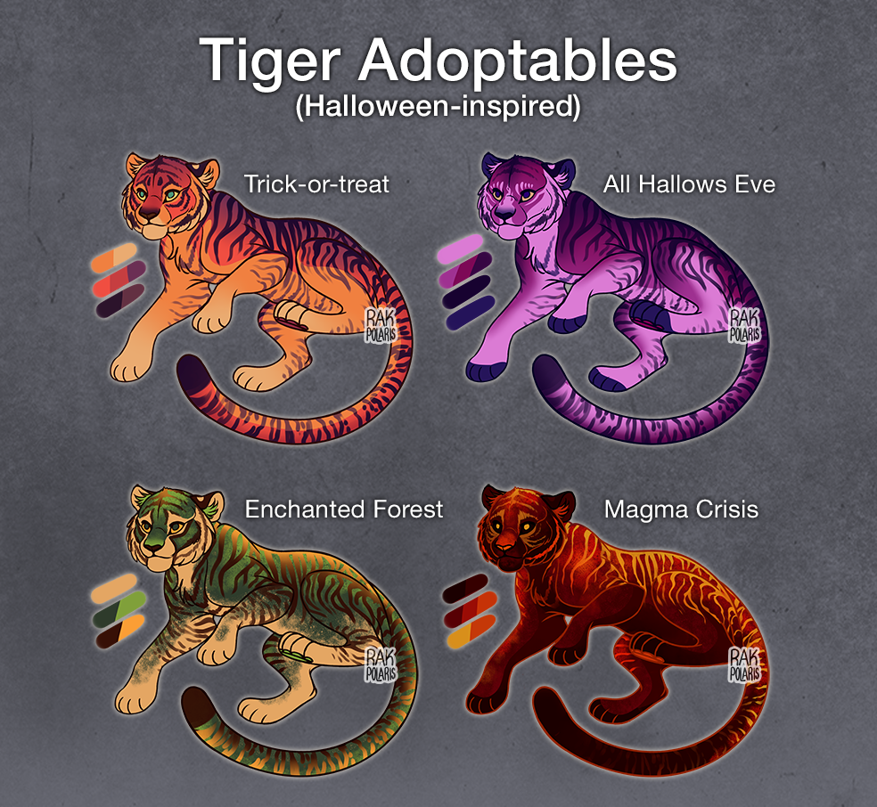Tiger Adoptables Closed By Rakpolaris On Deviantart