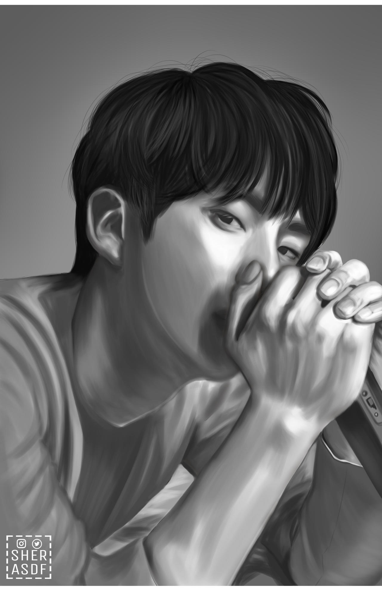 Bts Kim Seok Jin Fanart By Sherasdf On Deviantart