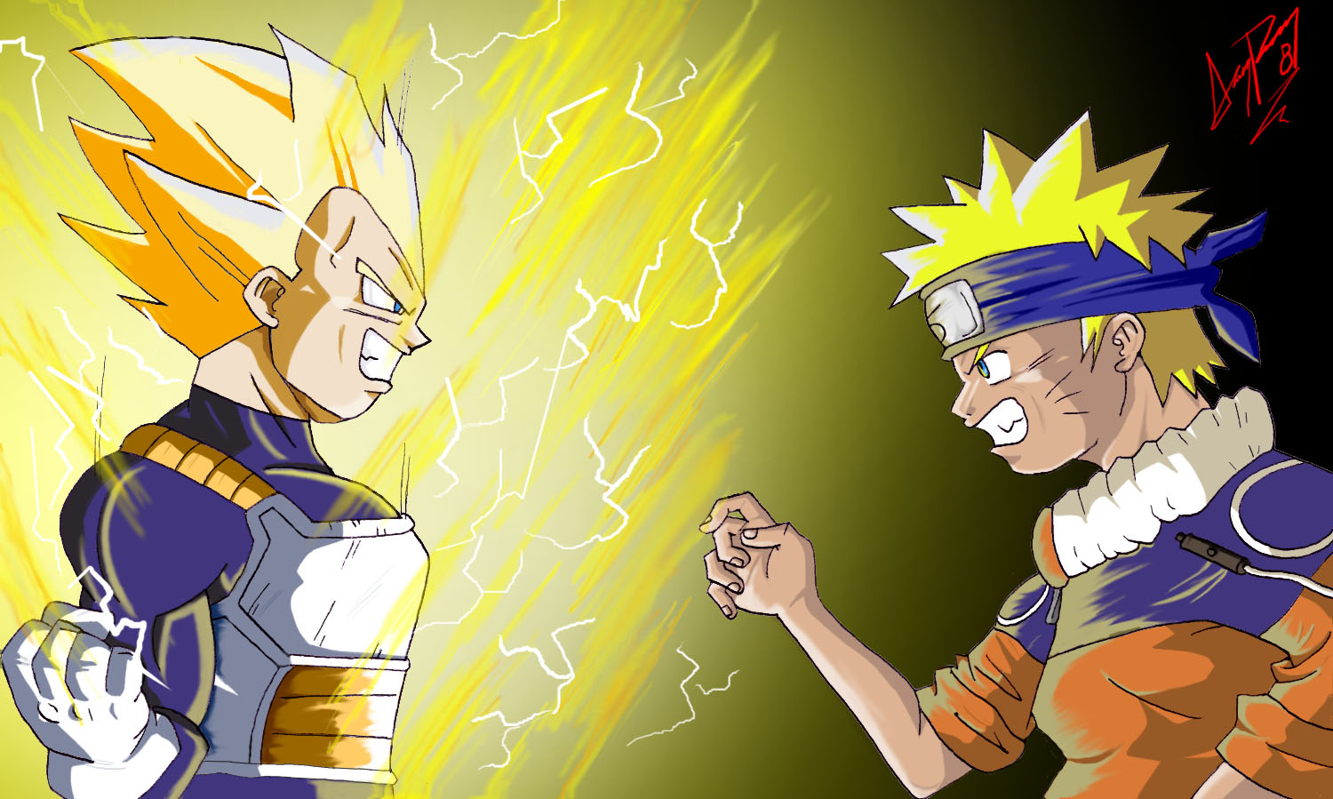 Vegeta vs Naruto by Master-Angel on DeviantArt