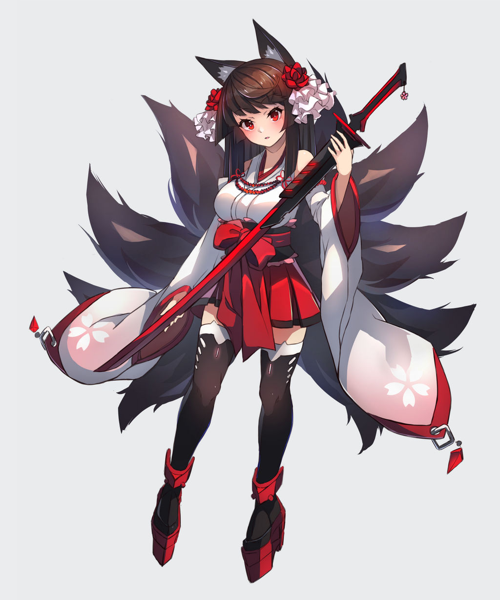 Fox Shrine Maiden by MiyaDrawsArt on DeviantArt Fox Shrine Maiden by MiyaDrawsArt on DeviantArt