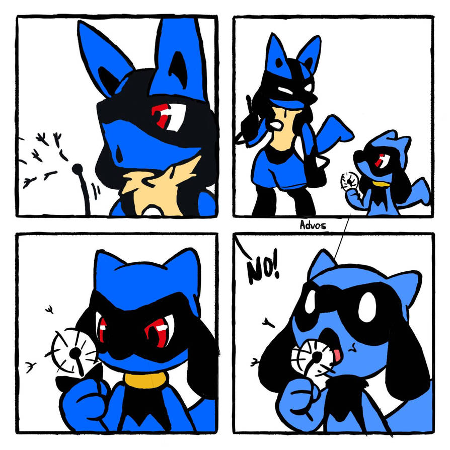 Lucario And Riolu Colored Comic By Thunderaurian On Deviantart