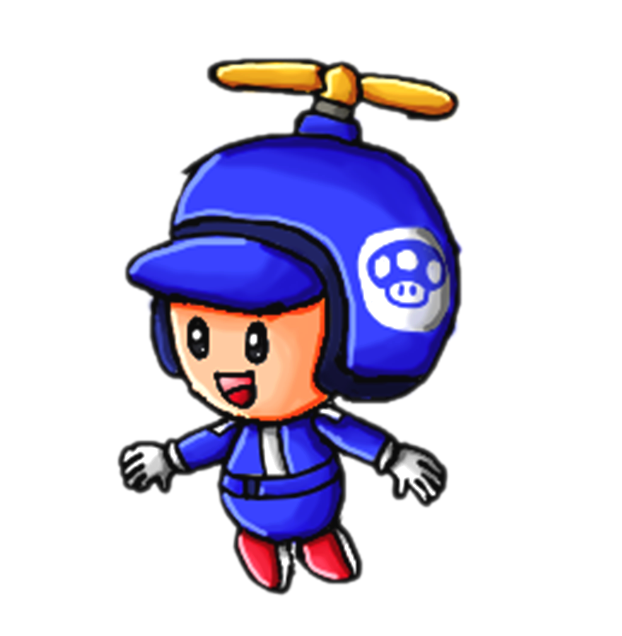 Propeller Blue Toad By Goddessprincesslulu On Deviantart
