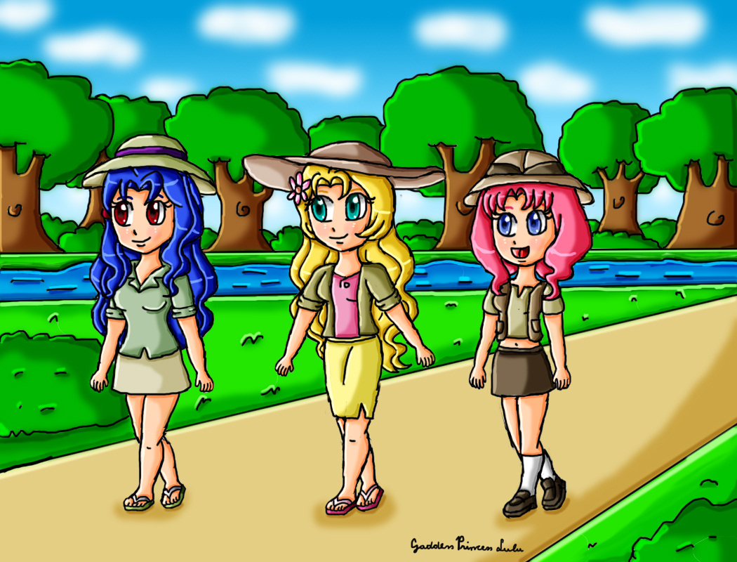 Pc Daisy Lily And Violet Walking At The Forest By Goddessprincesslulu On Deviantart