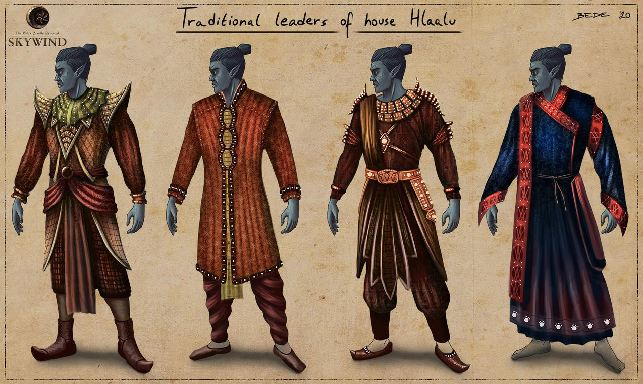 Skywind Dunmer Garbs Traditional Hlaalu Leaders By Wugrash On Deviantart